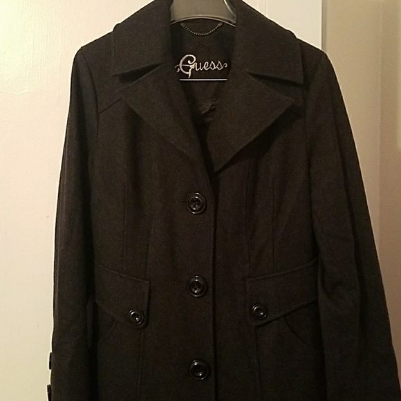 Guess | Jackets & Coats | Guess Womens Medium Wool Coat Long | Poshmark